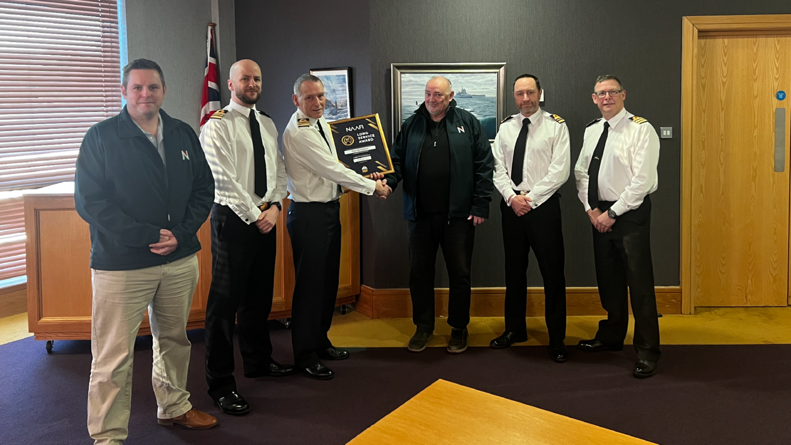 NAAFI Employee Receives 45-Year Long Service Award - NAAFI